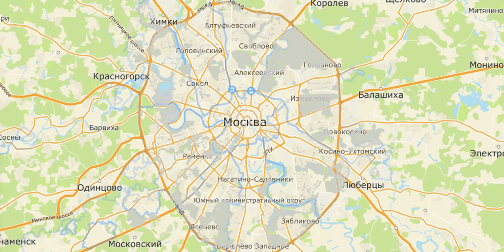 Moscow City Hall Releases Interactive Walking Schedule Map | № 91242 ...